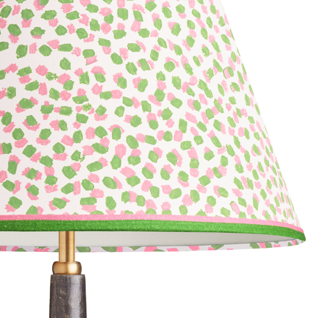 30cm empire shade in pink and green Polka Dot paper by GP & J Baker