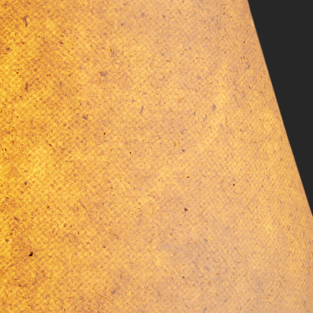 12cm tall tapered shade in Parsnip hand made parchment