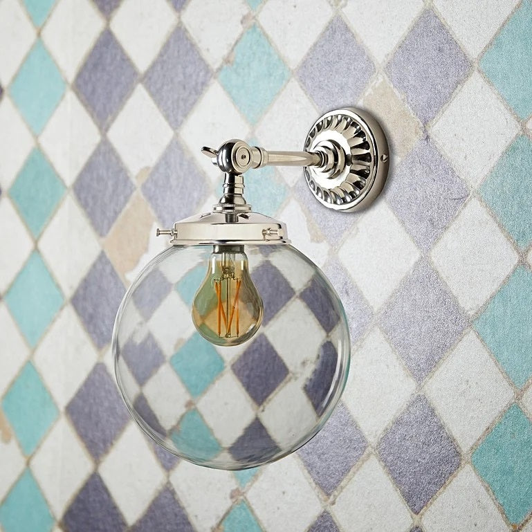 How to clean glass wall lights