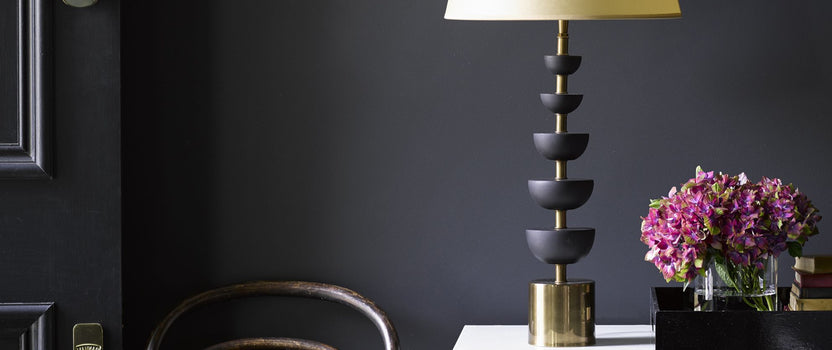 Black Table Lamps | Black Bedside & Desk Lamp Base | Pooky Lighting