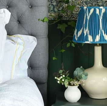 Blue Lamp Shades | Navy & Teal Blue Lampshades | Pooky Lighting