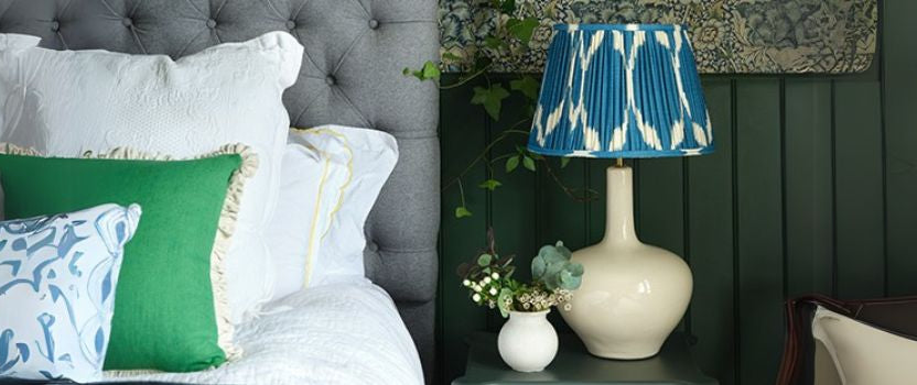 Blue Lamp Shades | Navy & Teal Blue Lampshades | Pooky Lighting