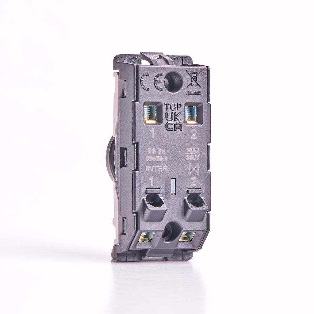 One gang Florence Intermediate toggle switch module for brass and bron