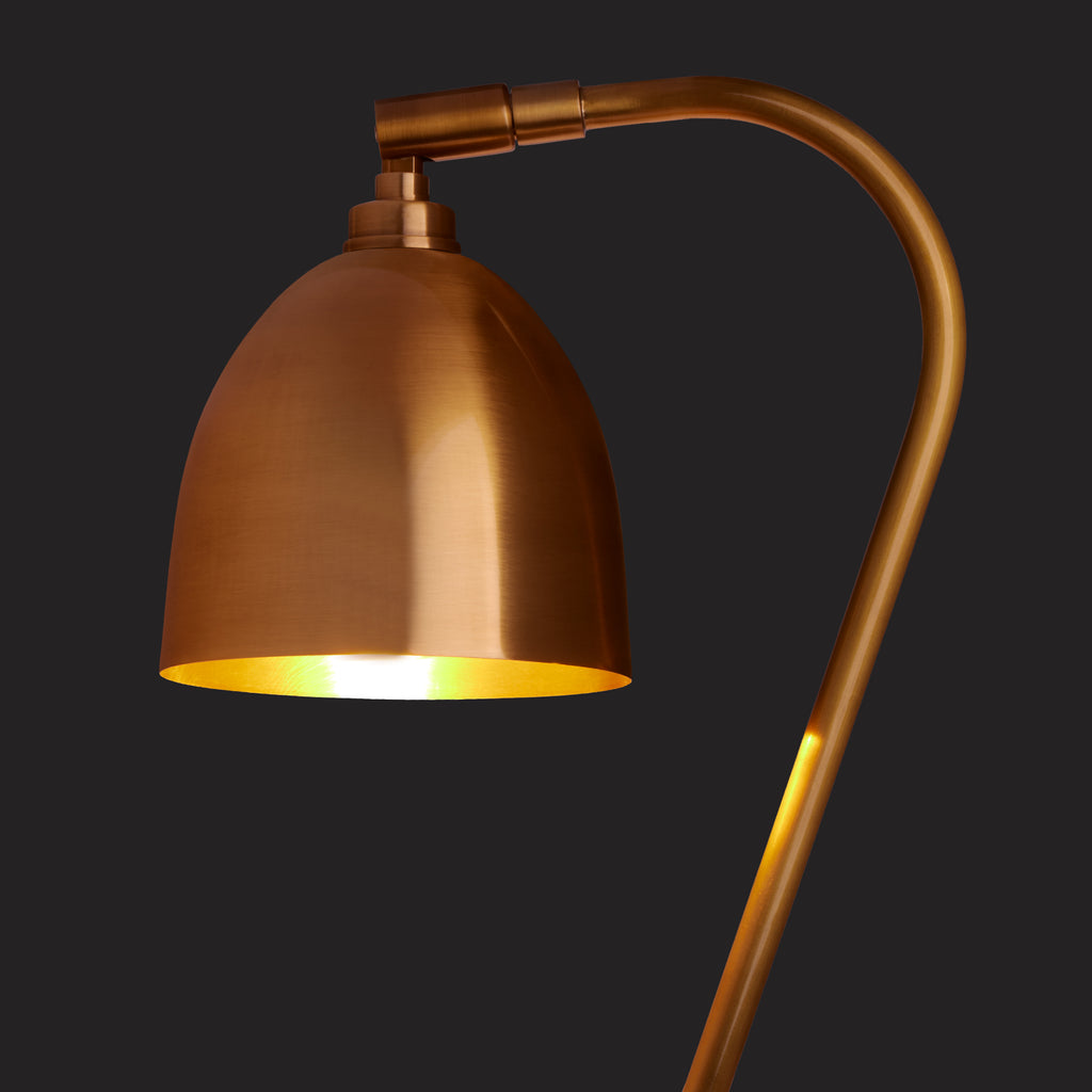 Obama Desk Light in Antiqued Brass