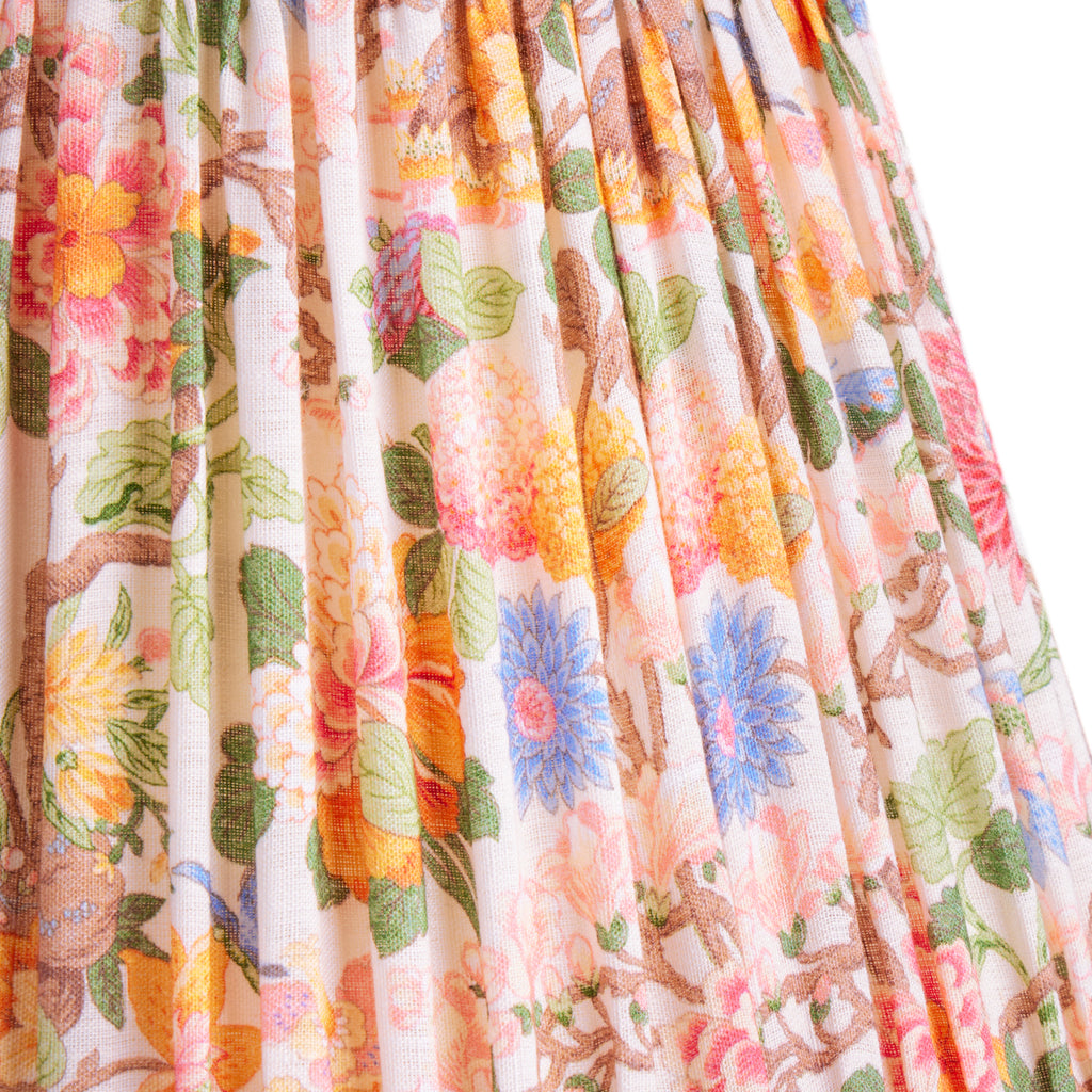 16cm empire shade in original Little Magnolia linen by GP & J Baker
