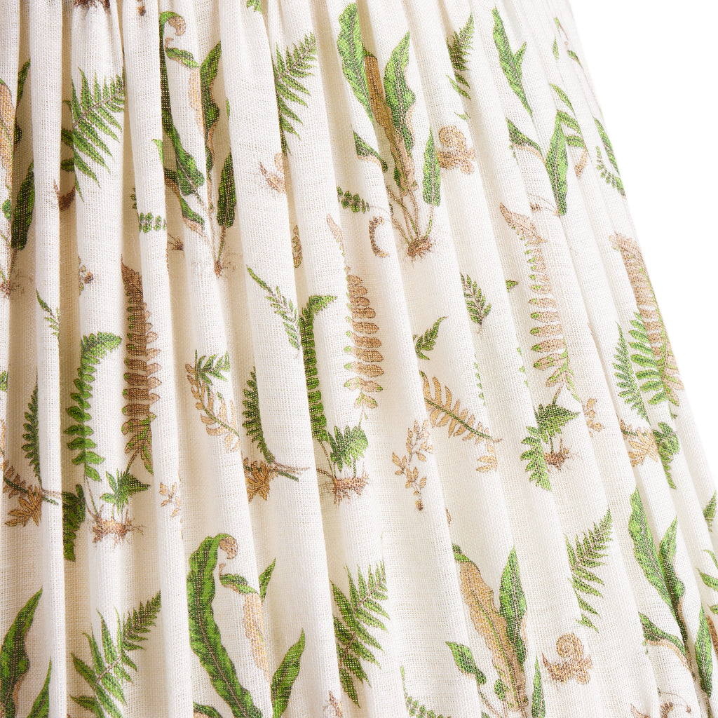 20cm empire shade in emerald Ferns linen by GP & J Baker