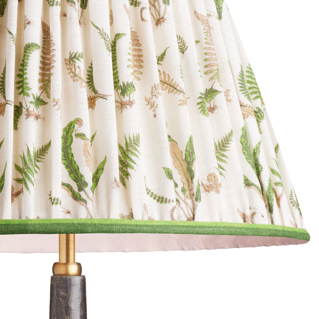 20cm empire shade in emerald Ferns linen by GP & J Baker