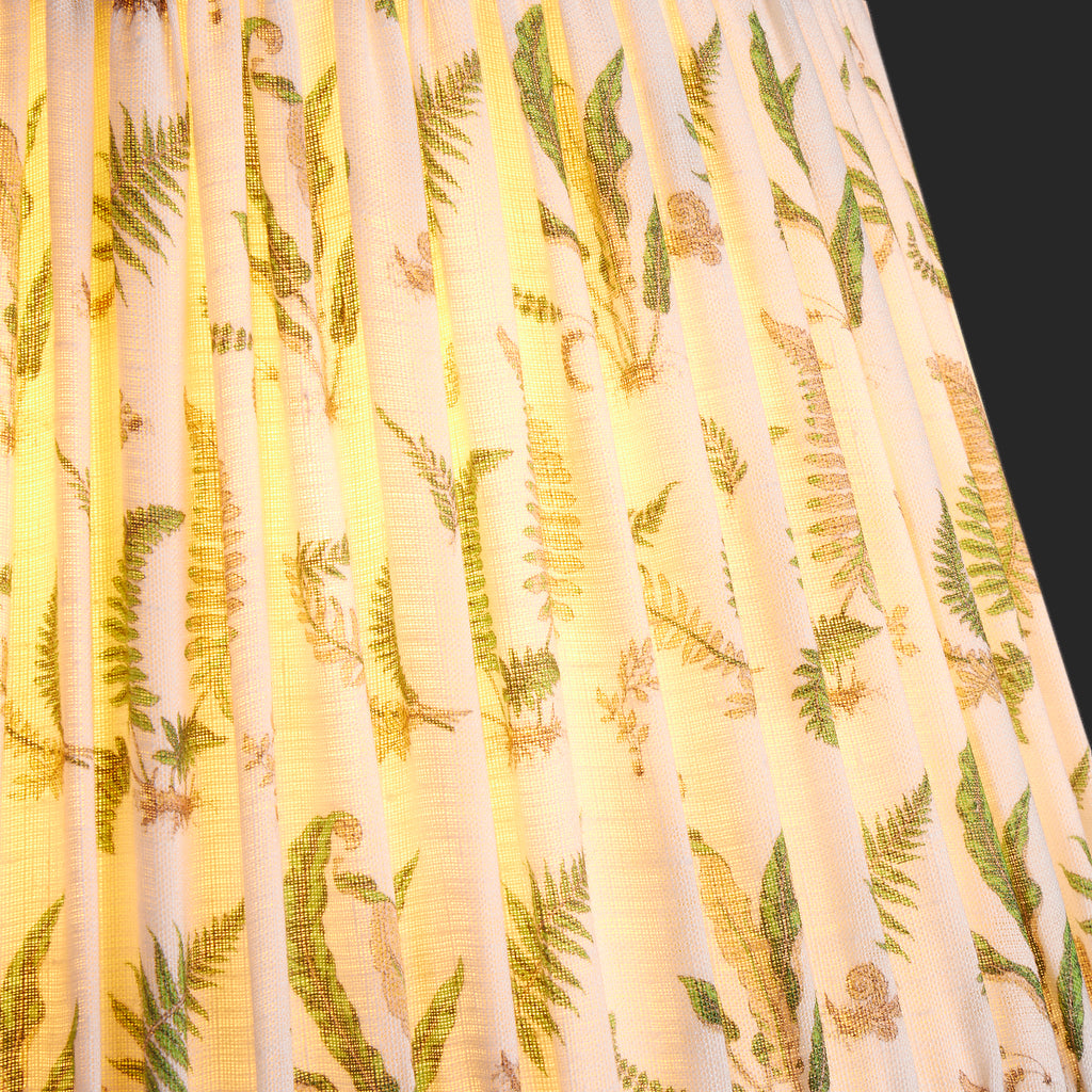 20cm empire shade in emerald Ferns linen by GP & J Baker