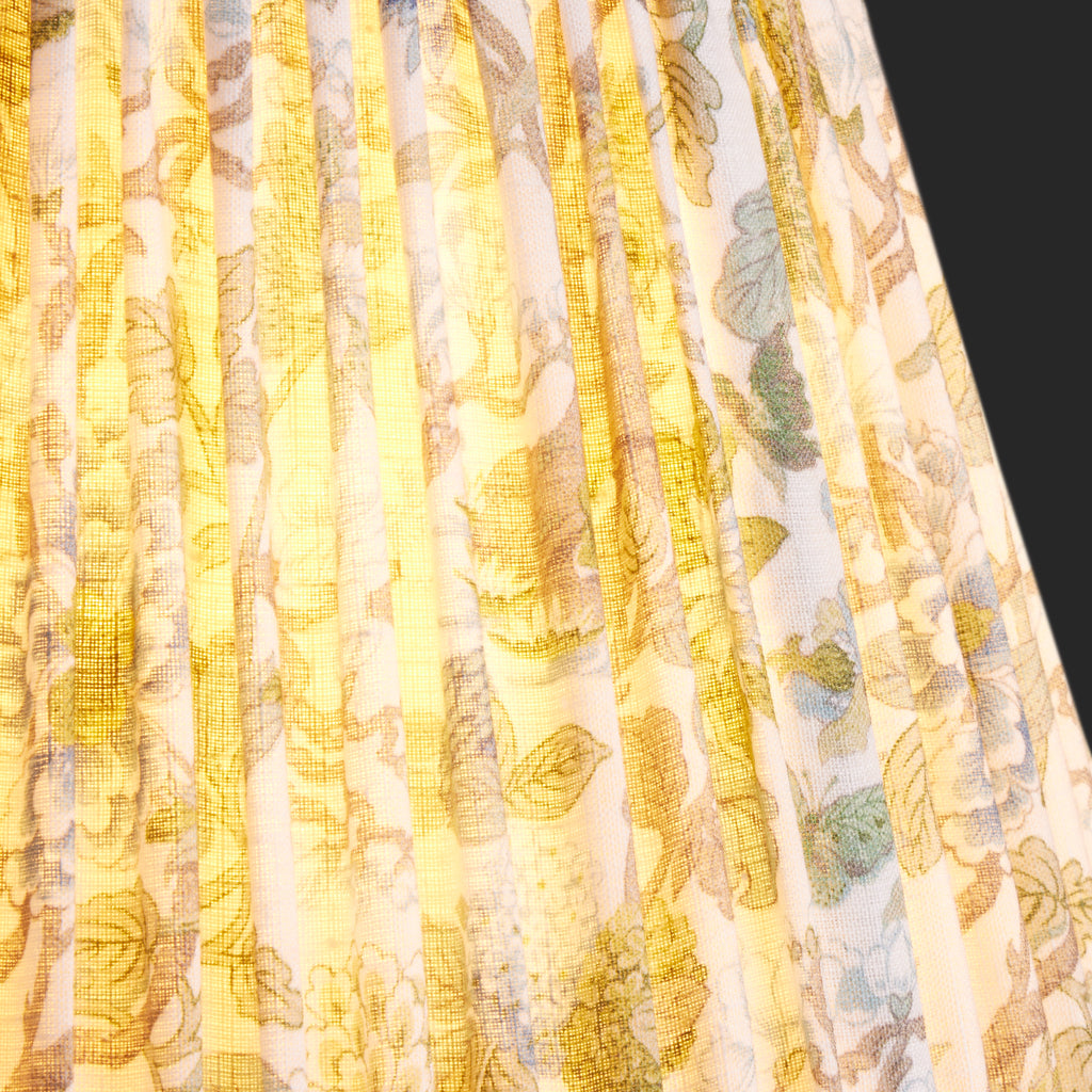 Floral Table Lampshade | Little Magnolia Linen Shade