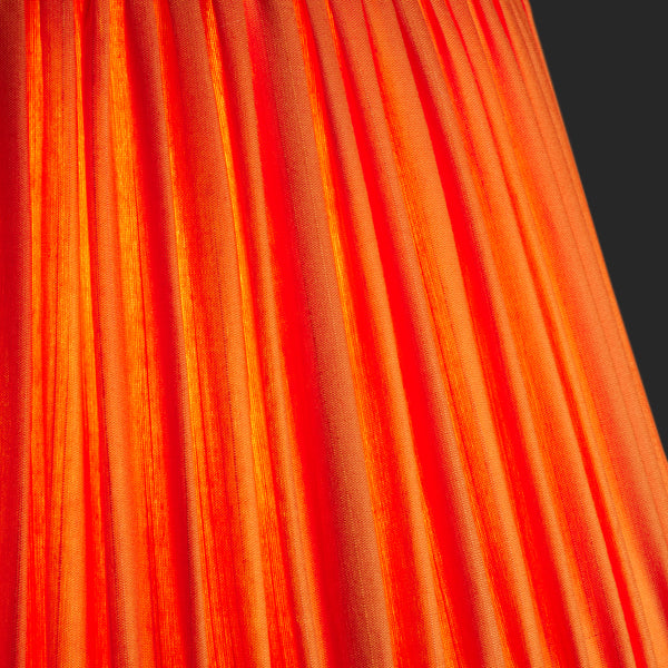 20cm empire shade in Persimmon silk