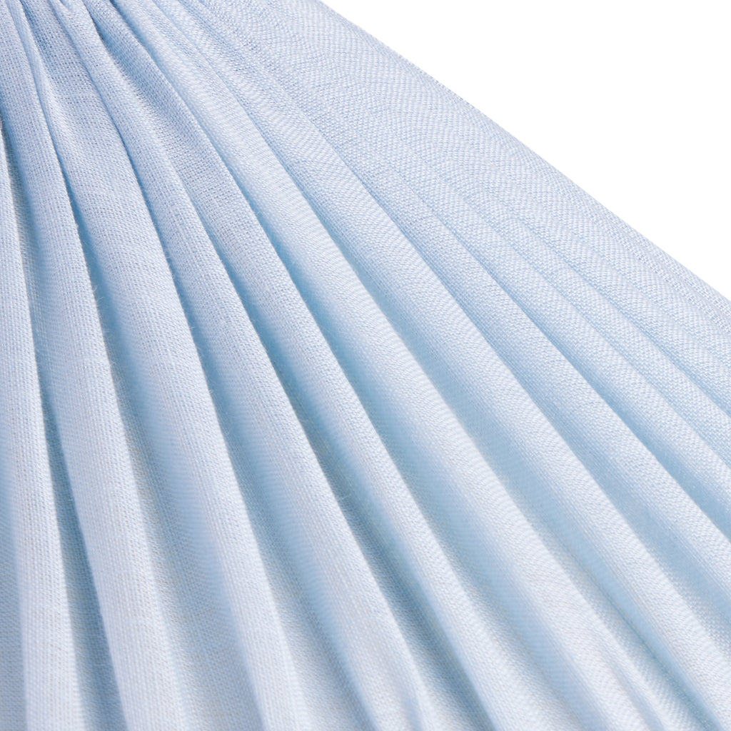 40cm extreme empire shade in Blue Sky linen