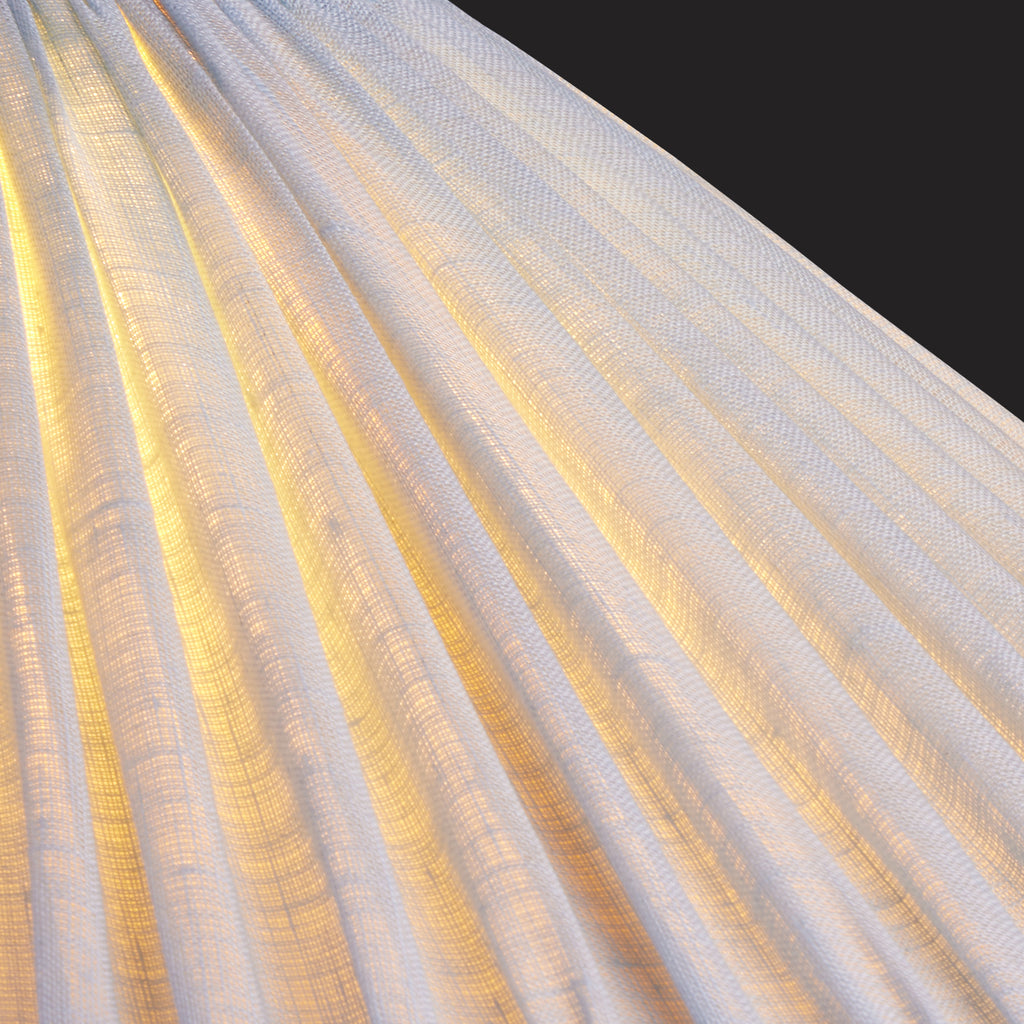 40cm extreme empire shade in Blue Sky linen