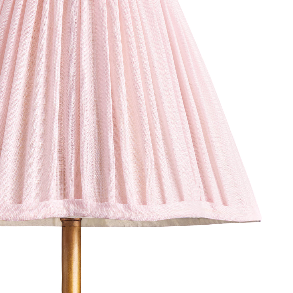 Light Pink Lampshade | Scalloped Linen Shade