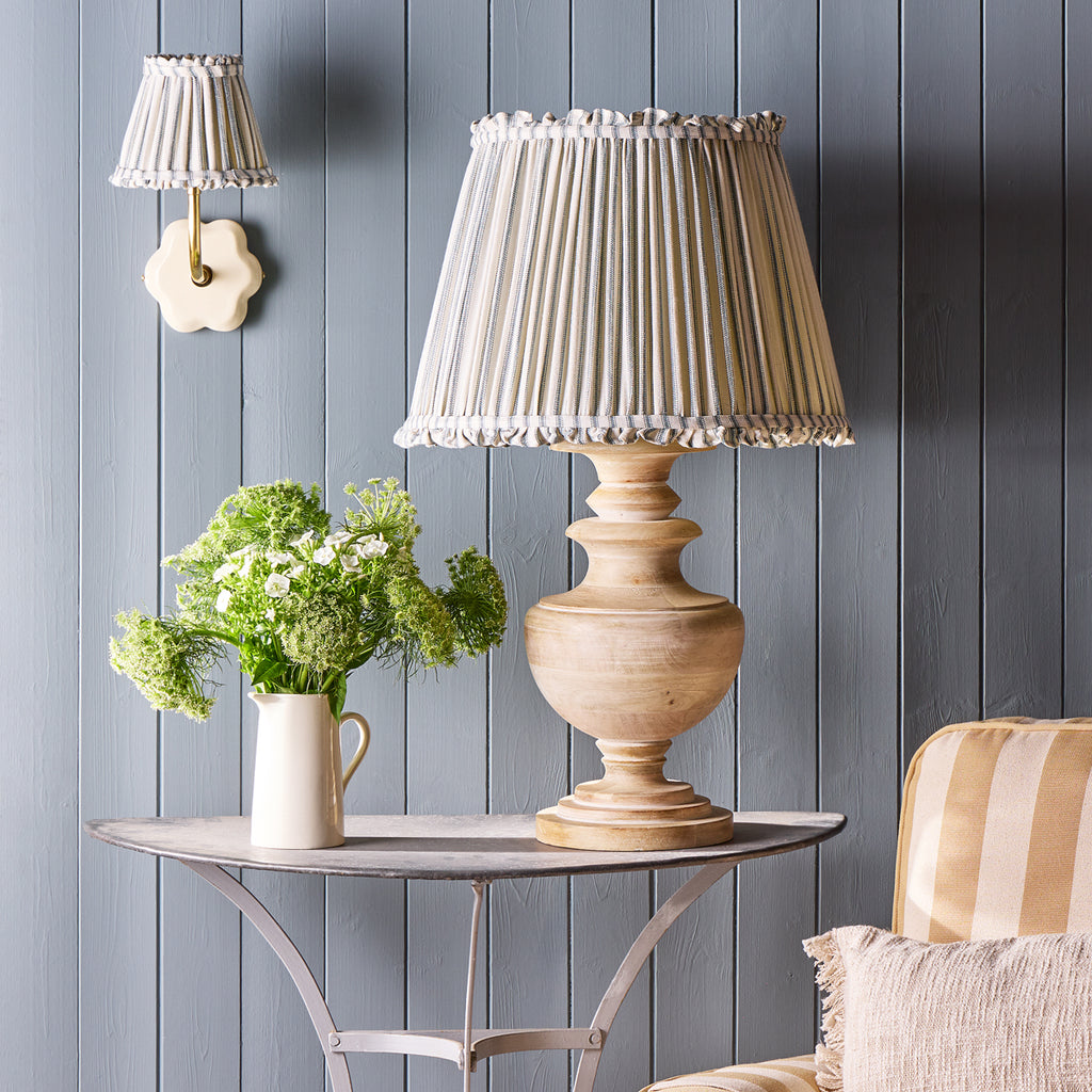 50cm straight empire bloomer shade with adjustable gimbal in blue tick