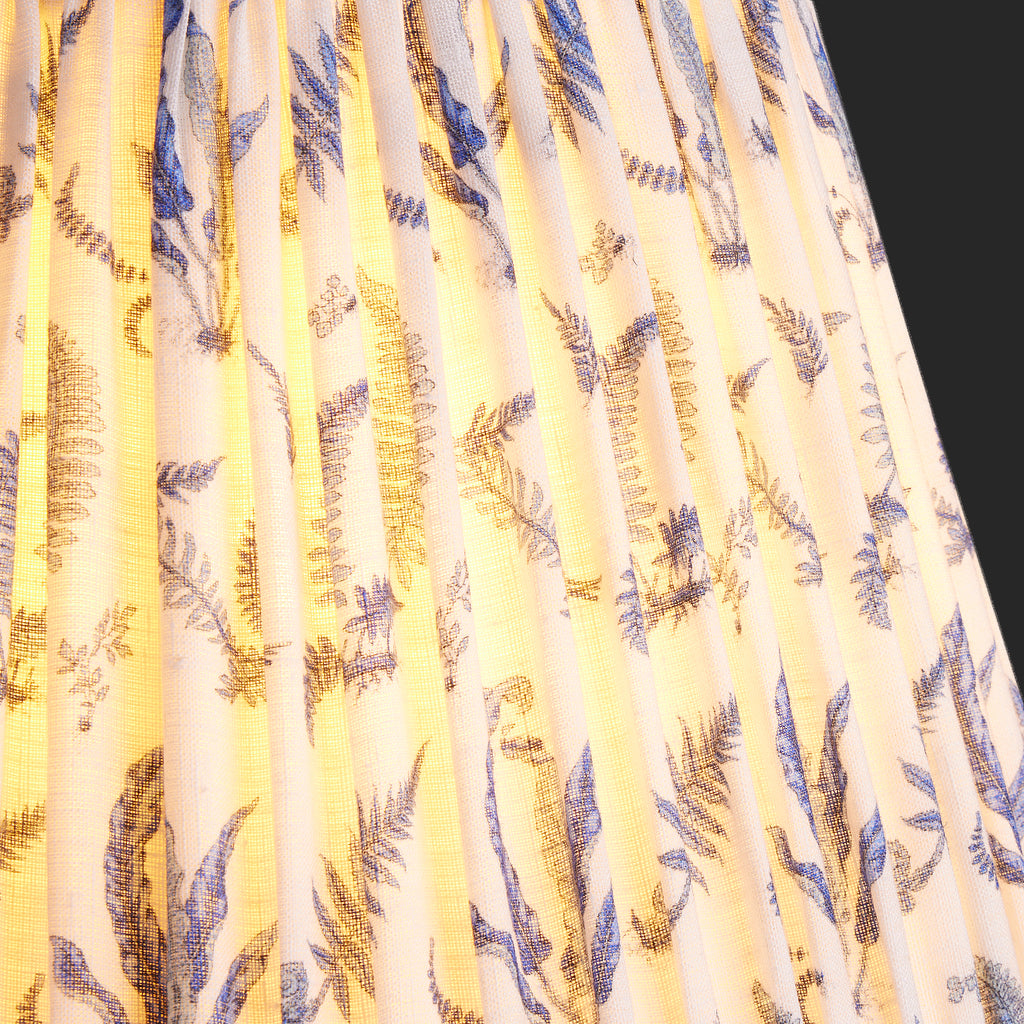 50cm straight empire shade in jubilee Ferns linen by GP & J Baker