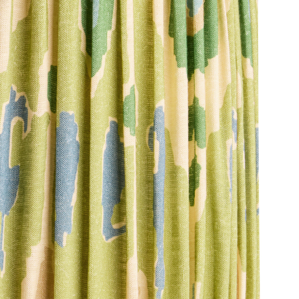 50cm tapered drum shade with adjustable gimbal in green blue Bokhara g