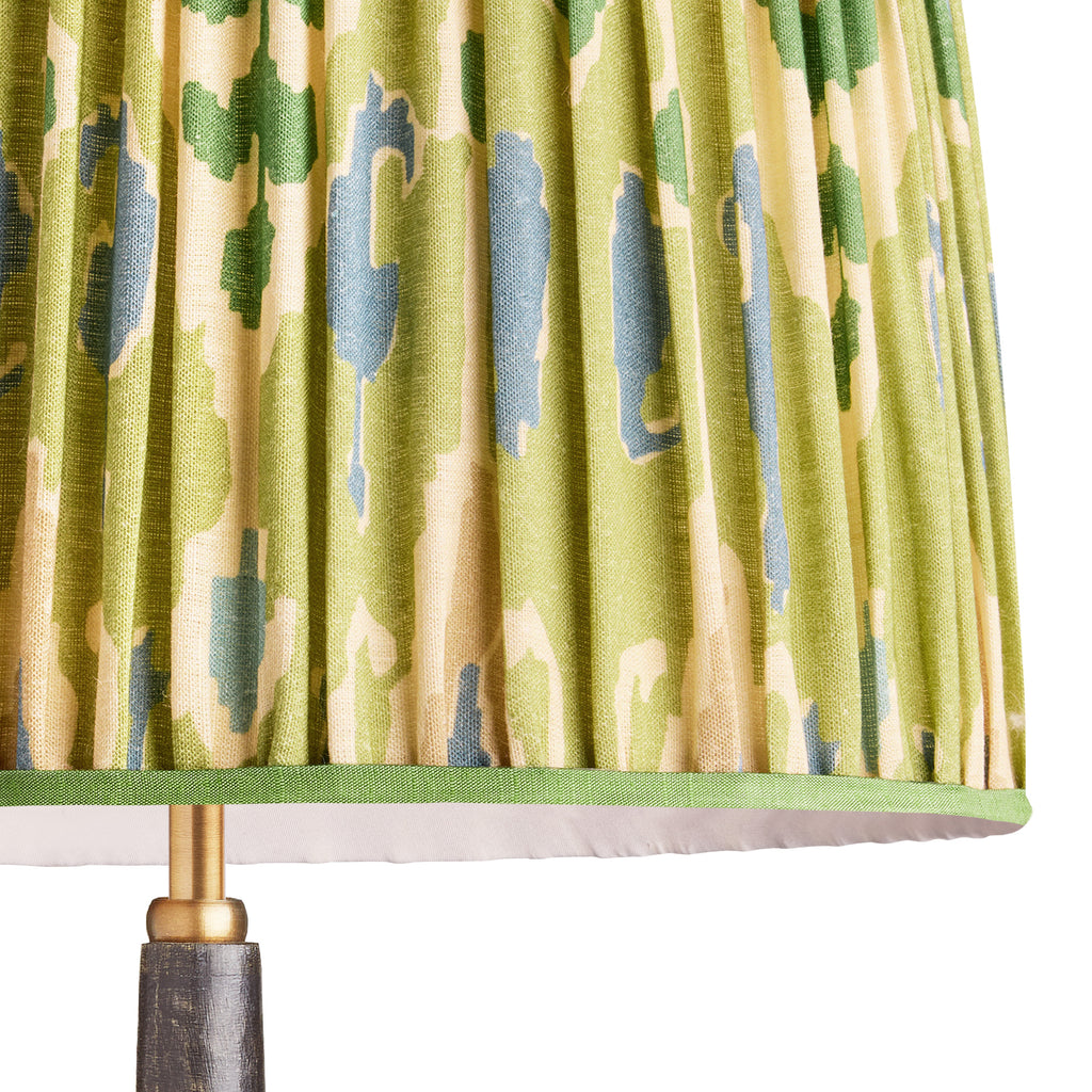 50cm tapered drum shade with adjustable gimbal in green blue Bokhara g