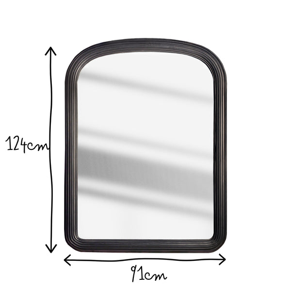 Benedict mirror in ebony wood