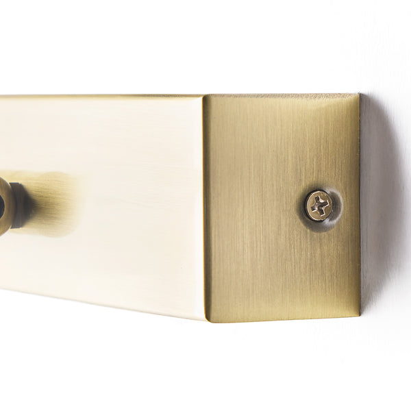 Dimmable Larger Blake picture light in antique brass finish