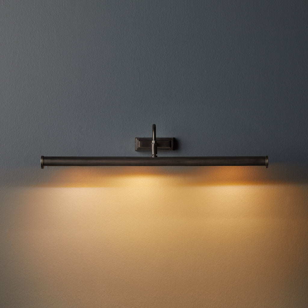 Larger Clyfford picture light in bronze