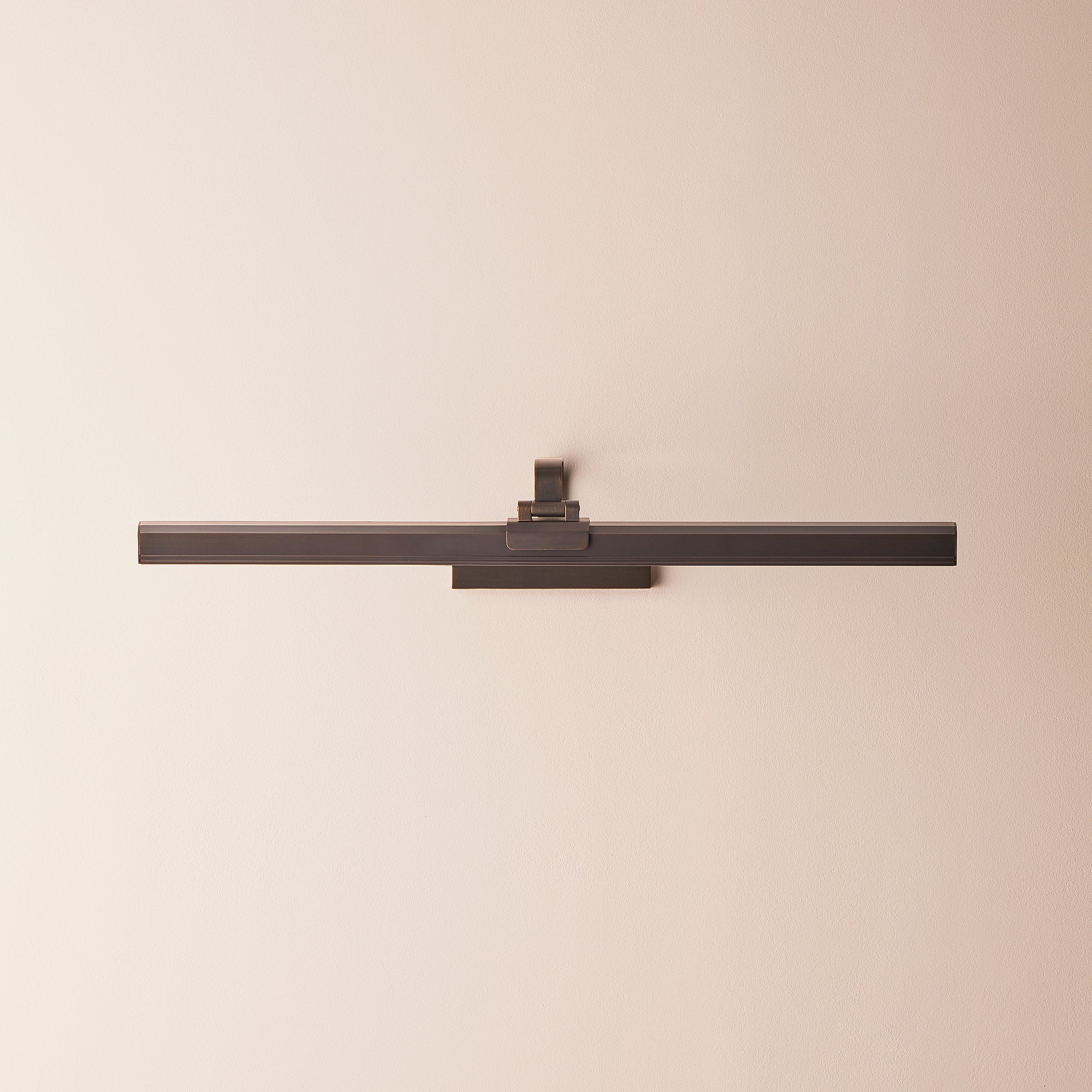 Larger Marcel rechargeable picture light in bronze finish