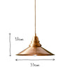 Bugatti pendant in antiqued brass