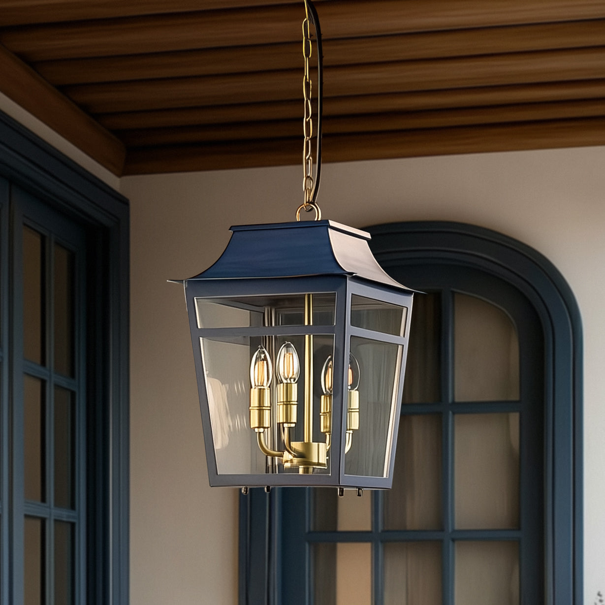 Majorelle ip44 pendant in Blue