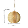 Spangle ball pendant in antique brass