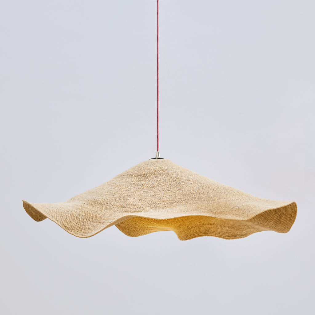 Floppy basket pendant shade in natural