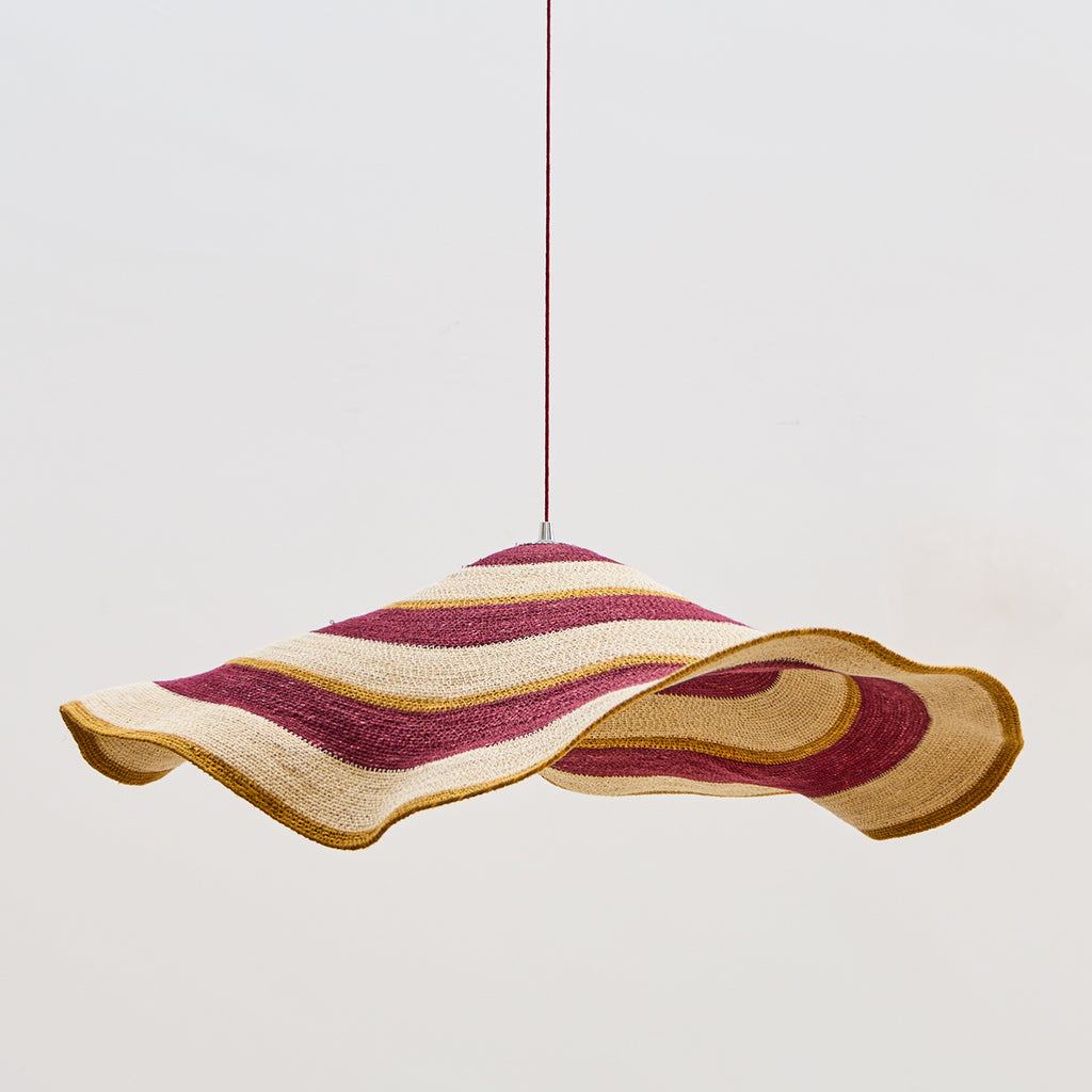 Floppy basket pendant shade in spices