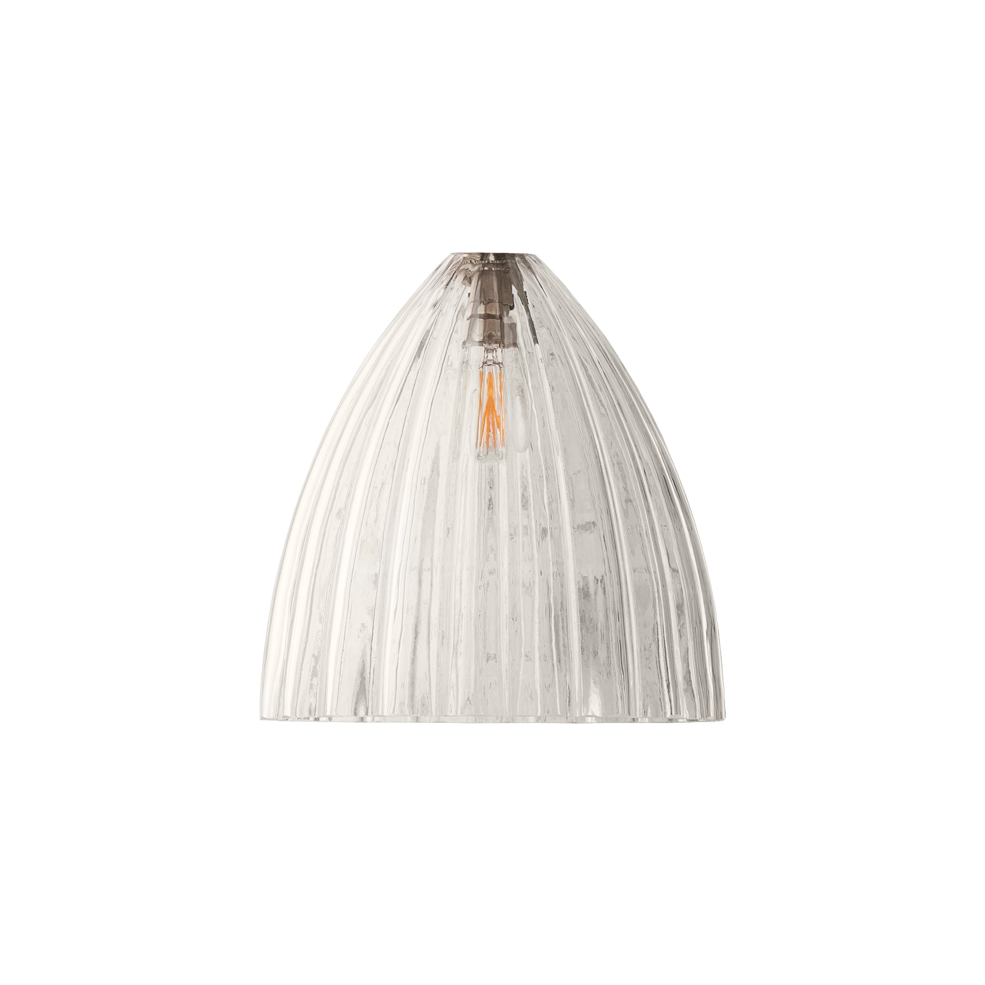 Scallop Clear Glass Ceiling Light