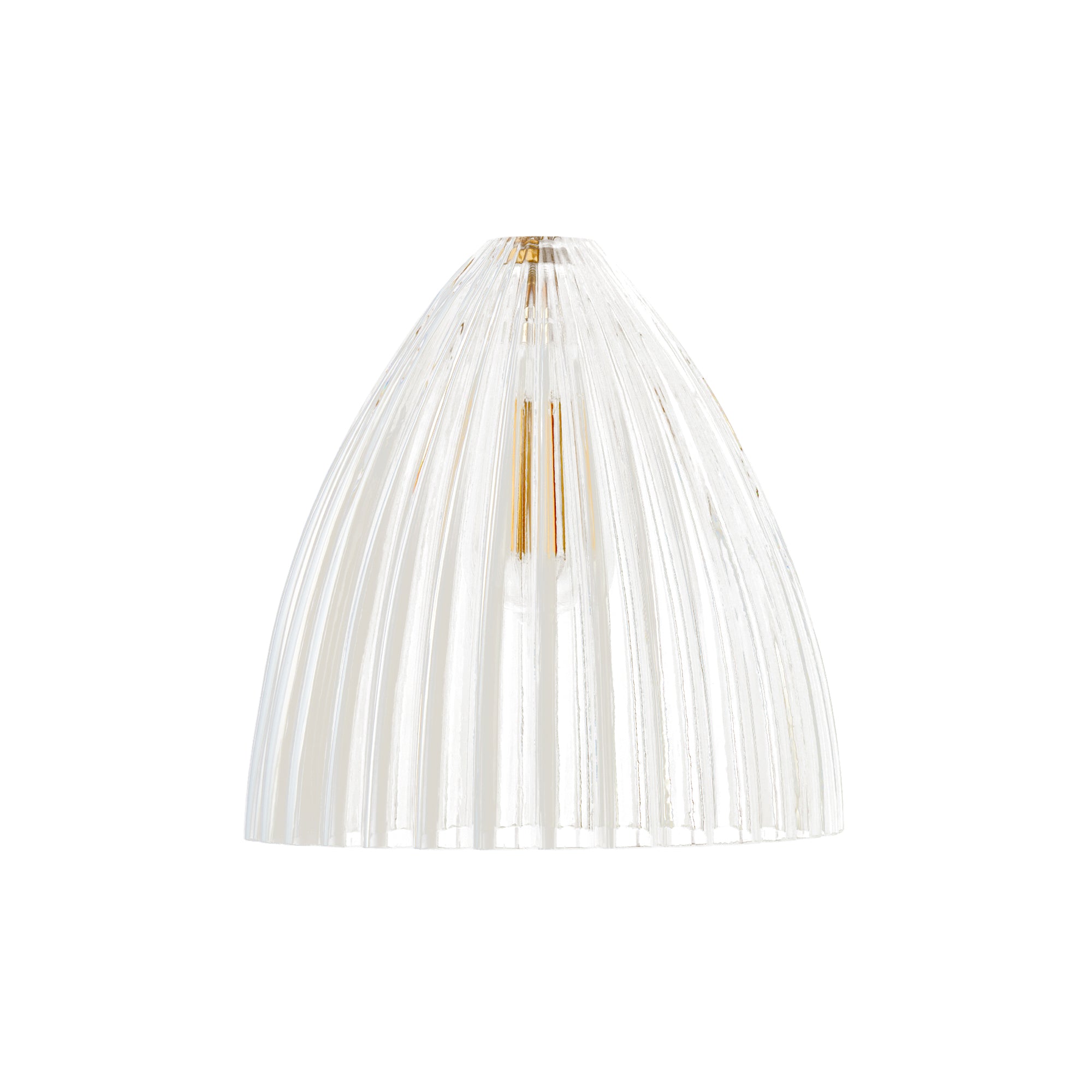 Scallop Large Blown Glass Pendant Light