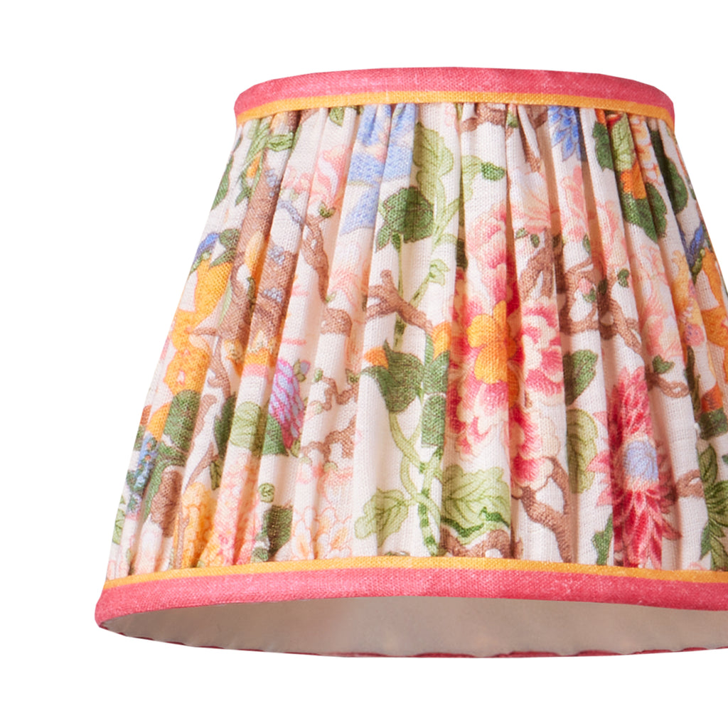 18cm pendant shade in original Little Magnolia linen by GP & J Baker