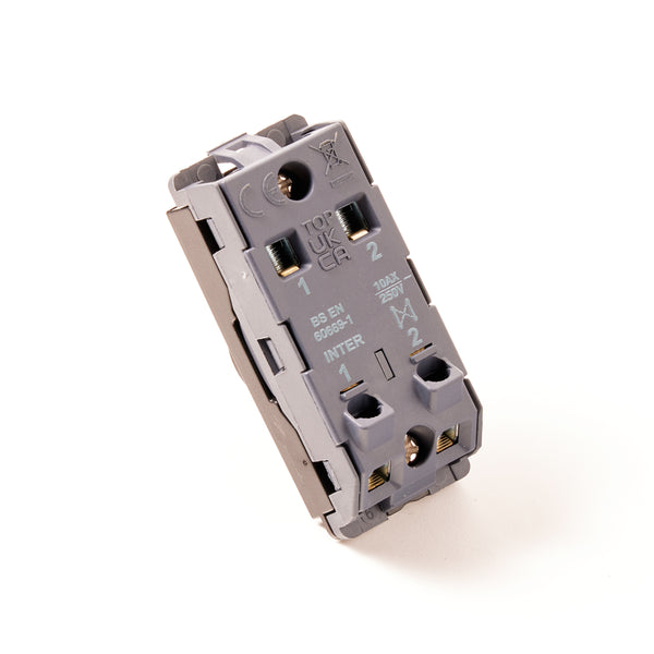 Lucian one gang intermediate toggle switch module in bronze