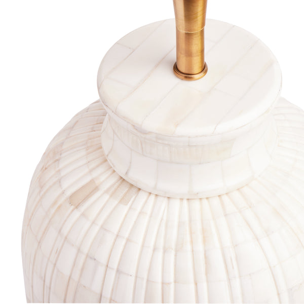 Albany table lamp in bone