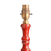 Poppy table lamp in red