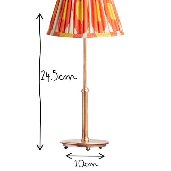 Smaller Pod rechargeable table lamp in antique brass