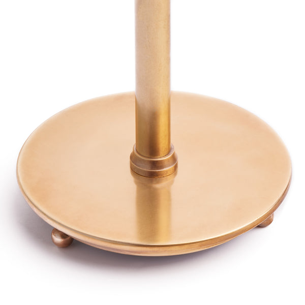 Smaller Pod rechargeable table lamp in antique brass