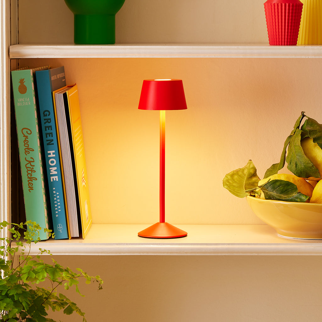 Wee Scoon rechargeable table lamp in firecracker