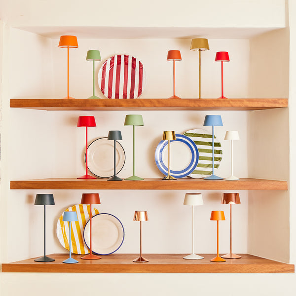 Wee Scoon rechargeable table lamp in firecracker