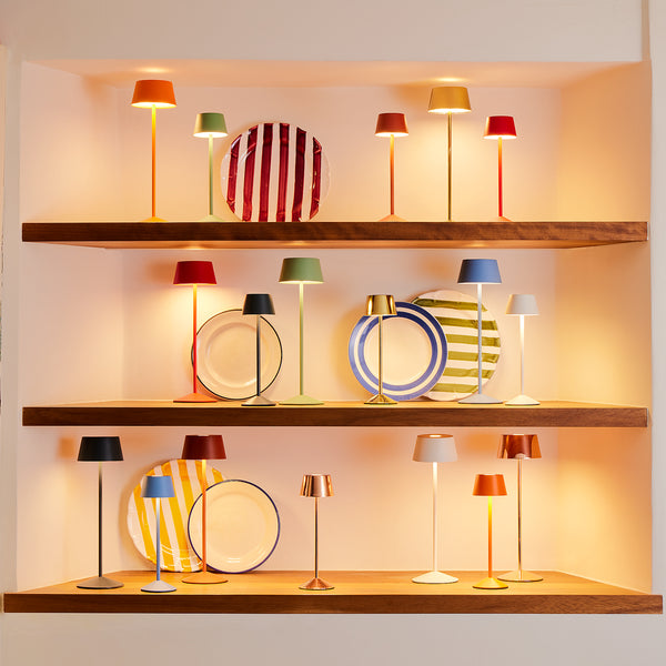 Wee Scoon rechargeable table lamp in firecracker