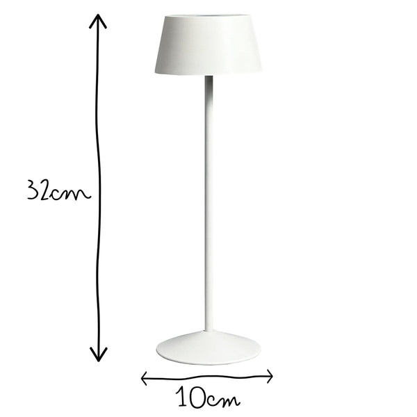 Scoon rechargeable table lamp in coconut
