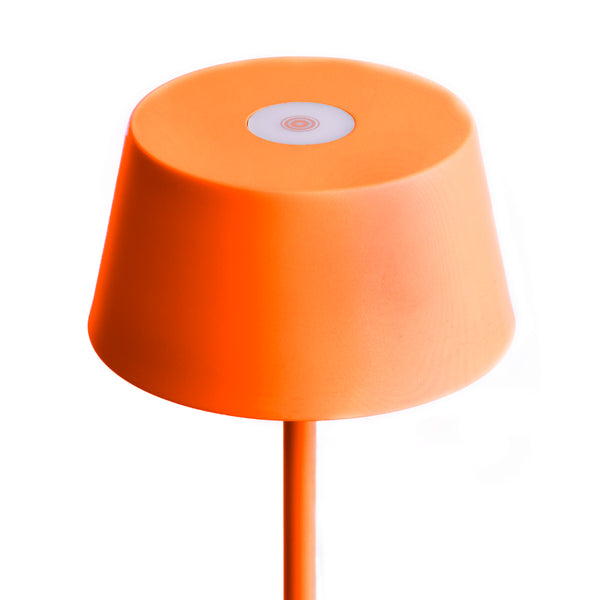Scoon rechargeable table lamp in orangeade