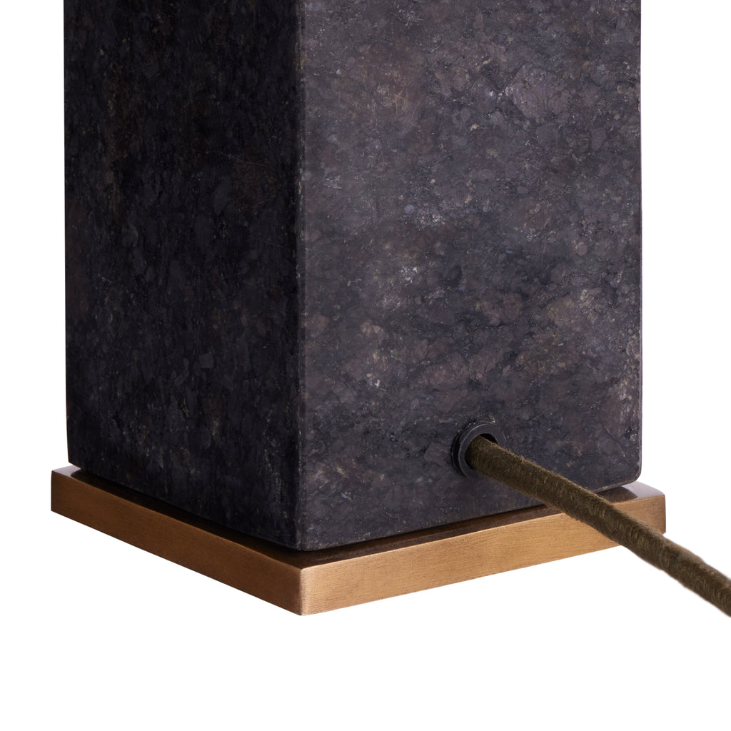 Samson table lamp in black marble