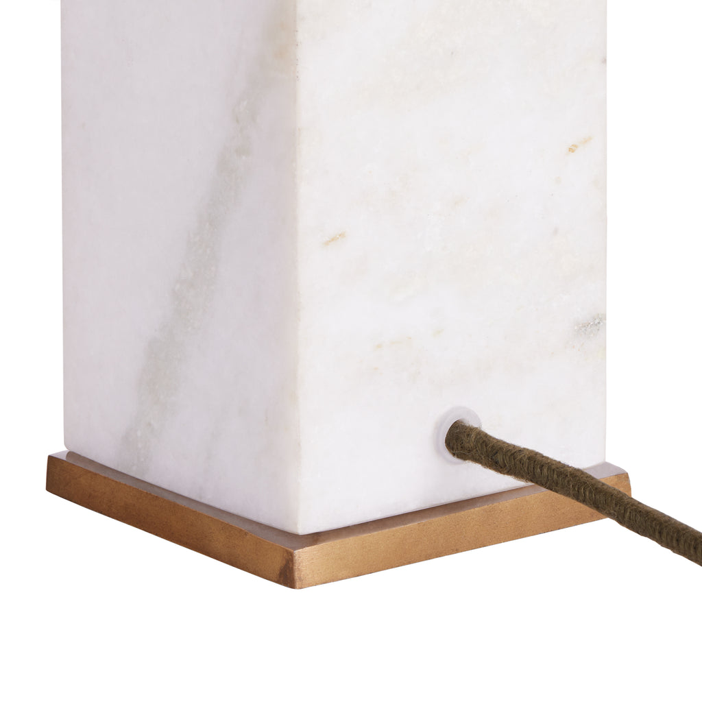 Samson table lamp in white marble