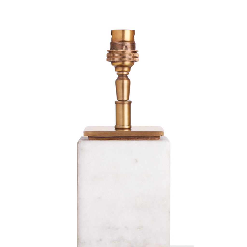 Samson table lamp in white marble