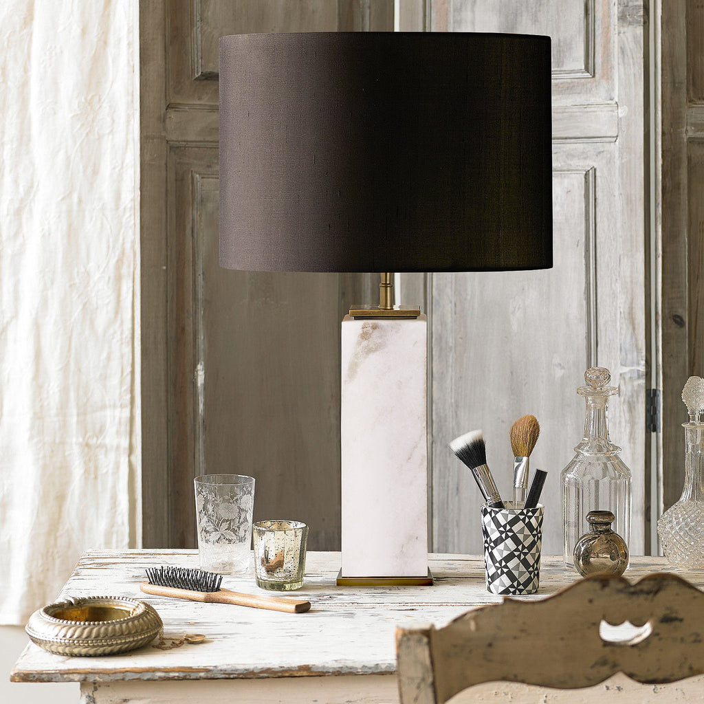 Samson table lamp in white marble