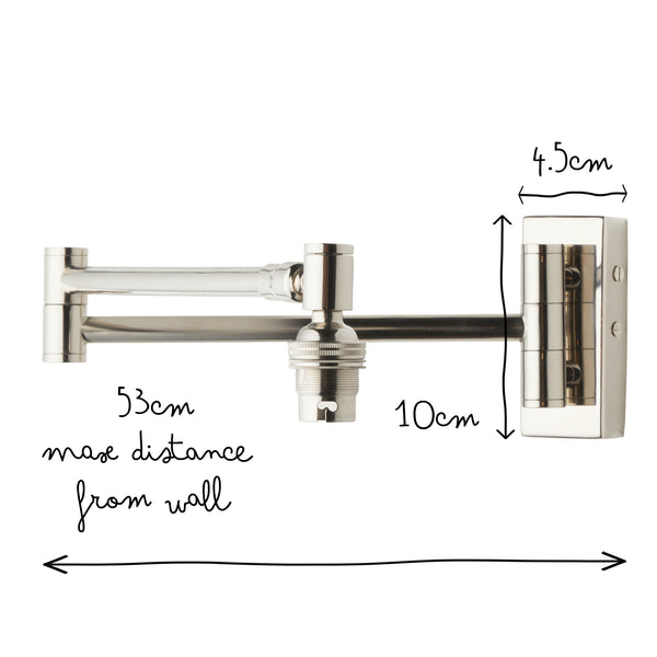 Chrome Elegance: Lacey Wall Fitting in Chrome