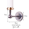 Mini Elbow rechargeable wall fitting in bronze