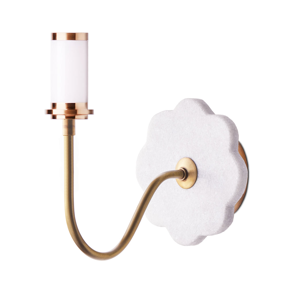 Kamela Rechargeable Wall Fitting in White